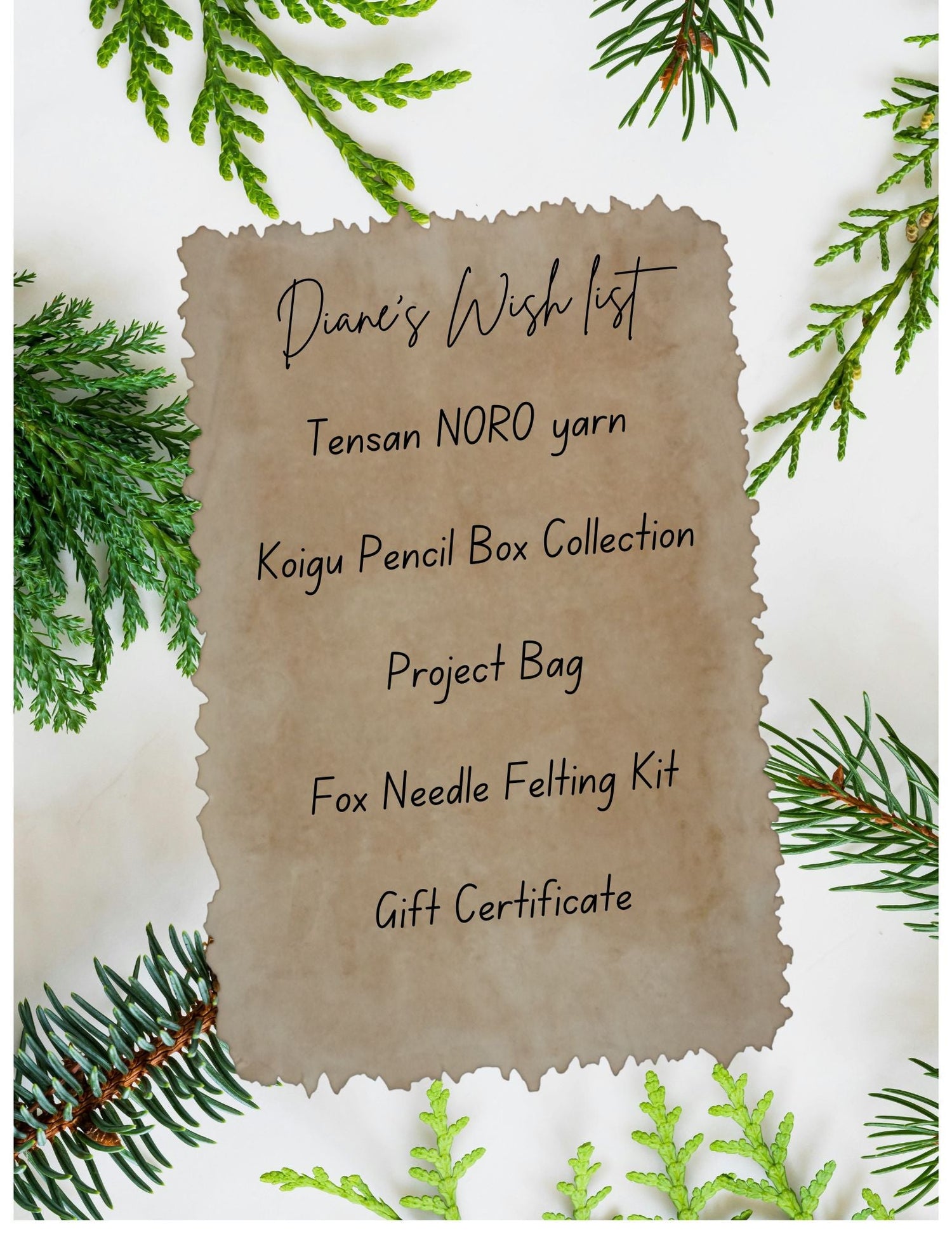 Holiday Wish Lists – Wool-Tyme