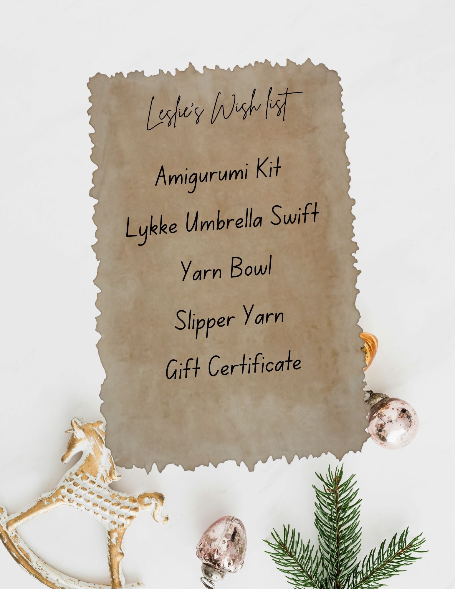 Leslie's Wish List – Wool-Tyme